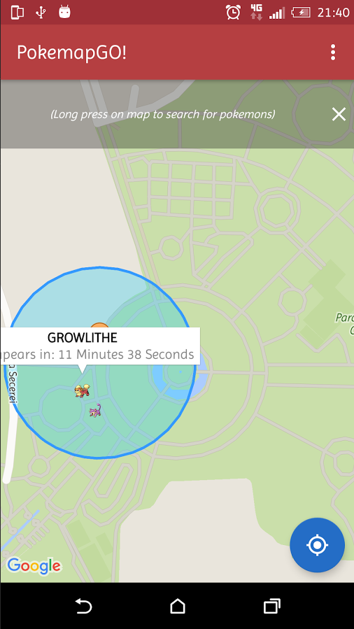 PokeMapGo! Real time pokemon map tracking
