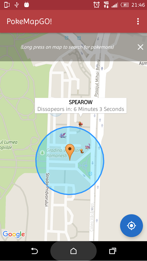 PokeMapGo! Real time pokemon map tracking